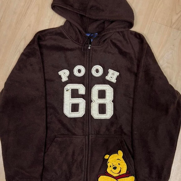 Disney | Jackets & Coats | Vintage Winnie The Pooh Fleece Zip Up Jacket ...
